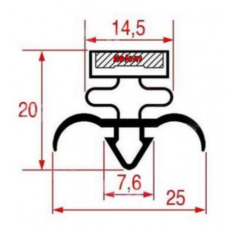 Joint de porte armoire réfrigérée Eberhardt Alpeninox