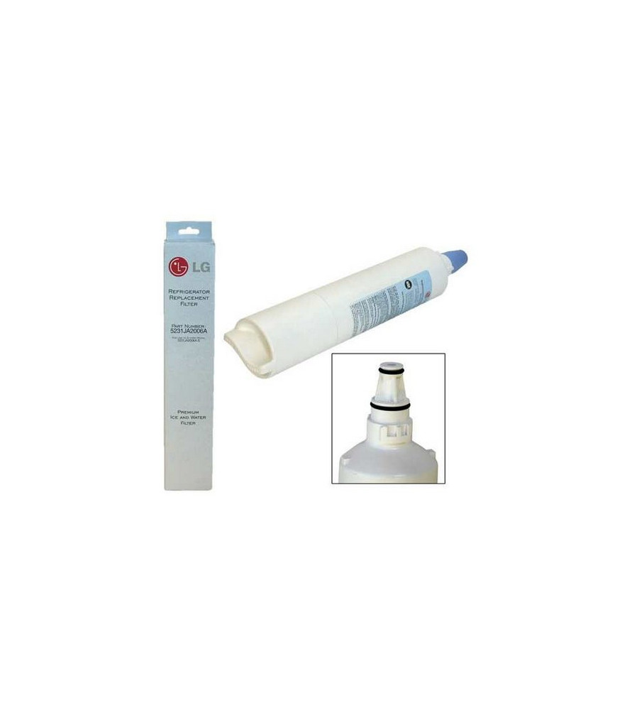 Cartouche filtrante filtre eau refrigerateur LG 5231JA2006F
