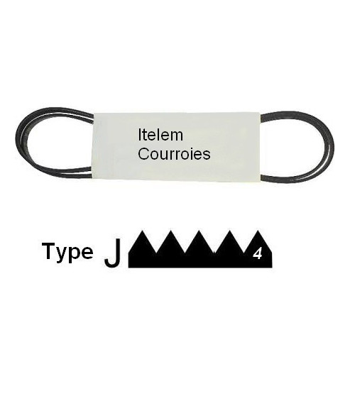 Courroie 1244J4 lave-linge Beko Far Aya 2816750100