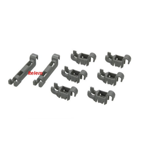 Kit de fixation panier inférieur lave-vaisselle Bosch Siemens 00611472