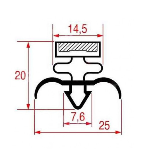 Joint de porte 1865 mm x 800 mm chambre froide Foster
